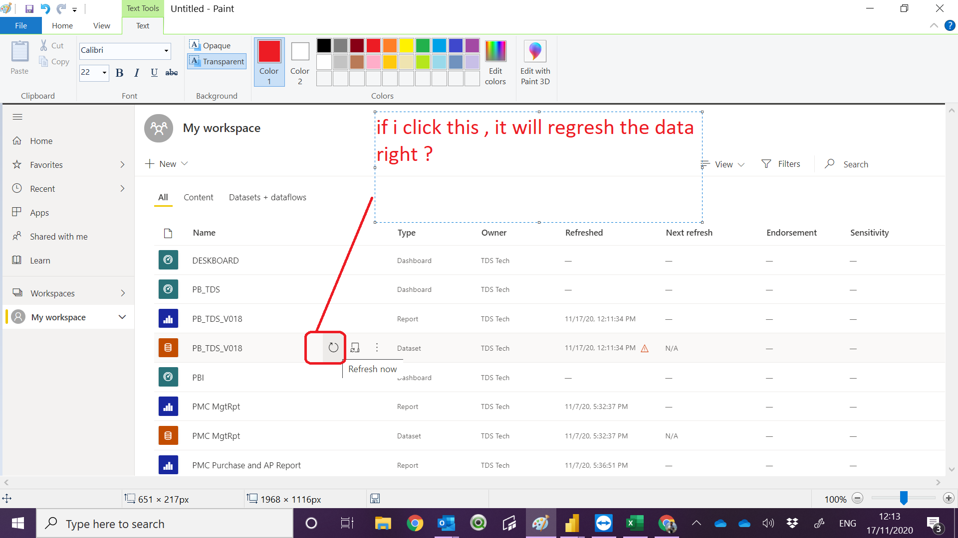 How to manually refresh at PBI web service ? - Microsoft Fabric Community