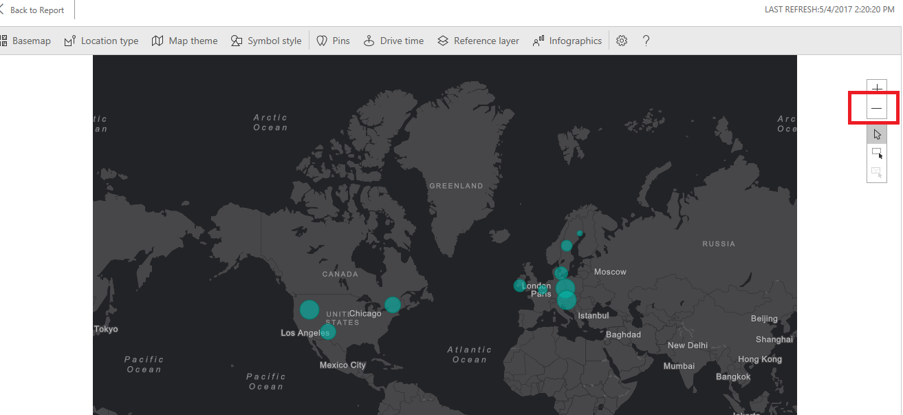 Esri maps not focusing on plotted data when pinned... - Microsoft ...