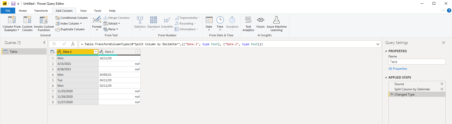 Solved: Transform dates with different formats in a column ...
