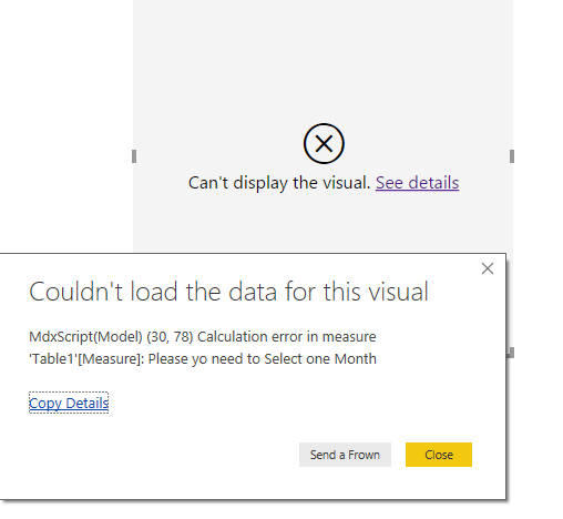 Editing Can't display Visuals message - Microsoft Fabric Community