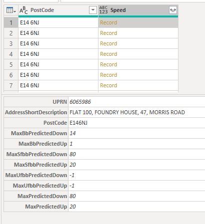 Solved: Pass Postcodes to ofcom API - Microsoft Fabric Community