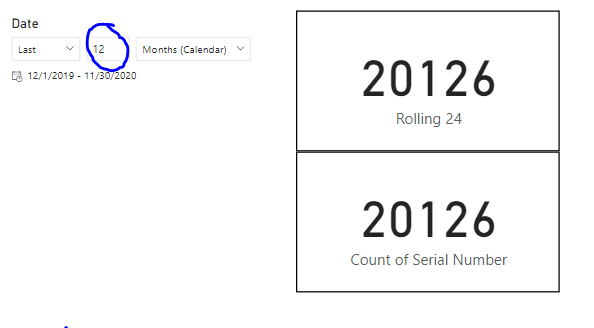 Solved: How to calculate count of serial number with filte ...