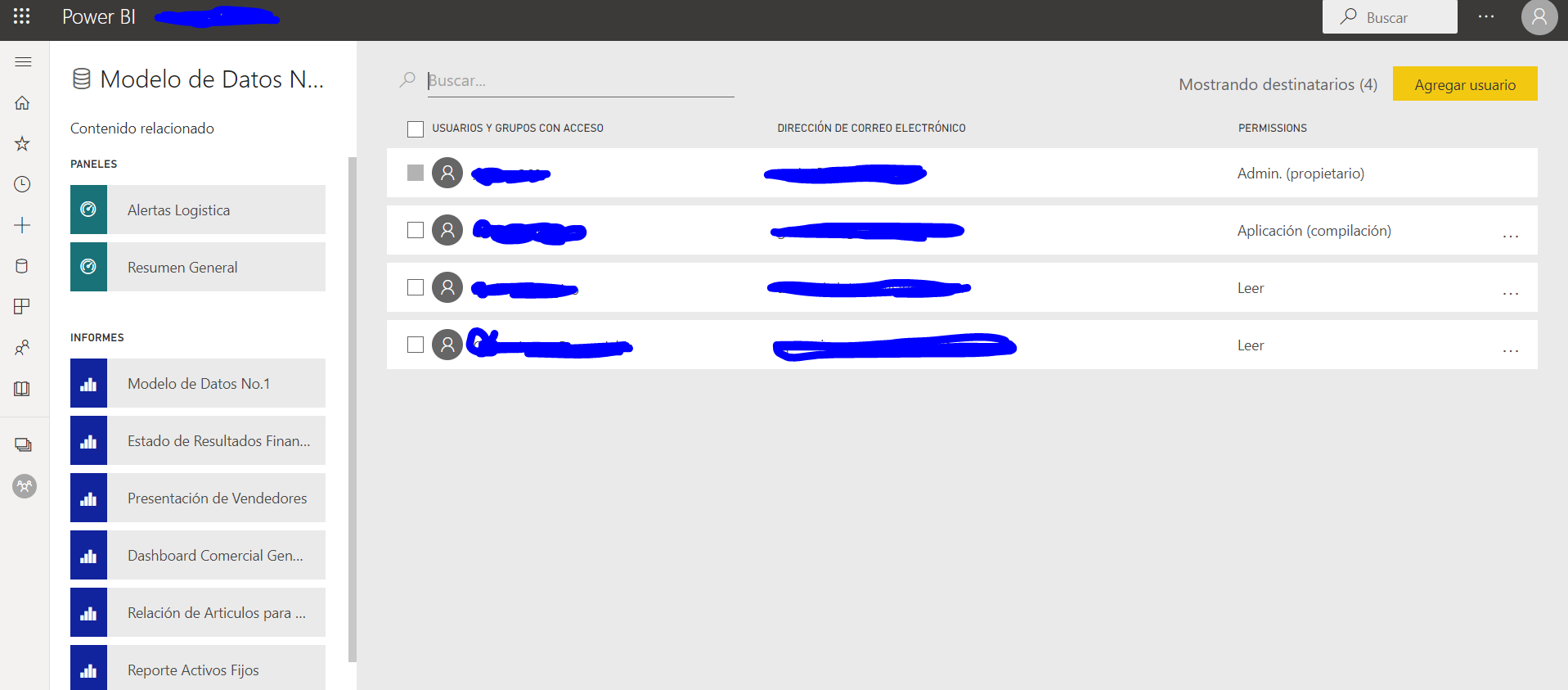 Overview of users and their permissions in powerbi... - Microsoft ...