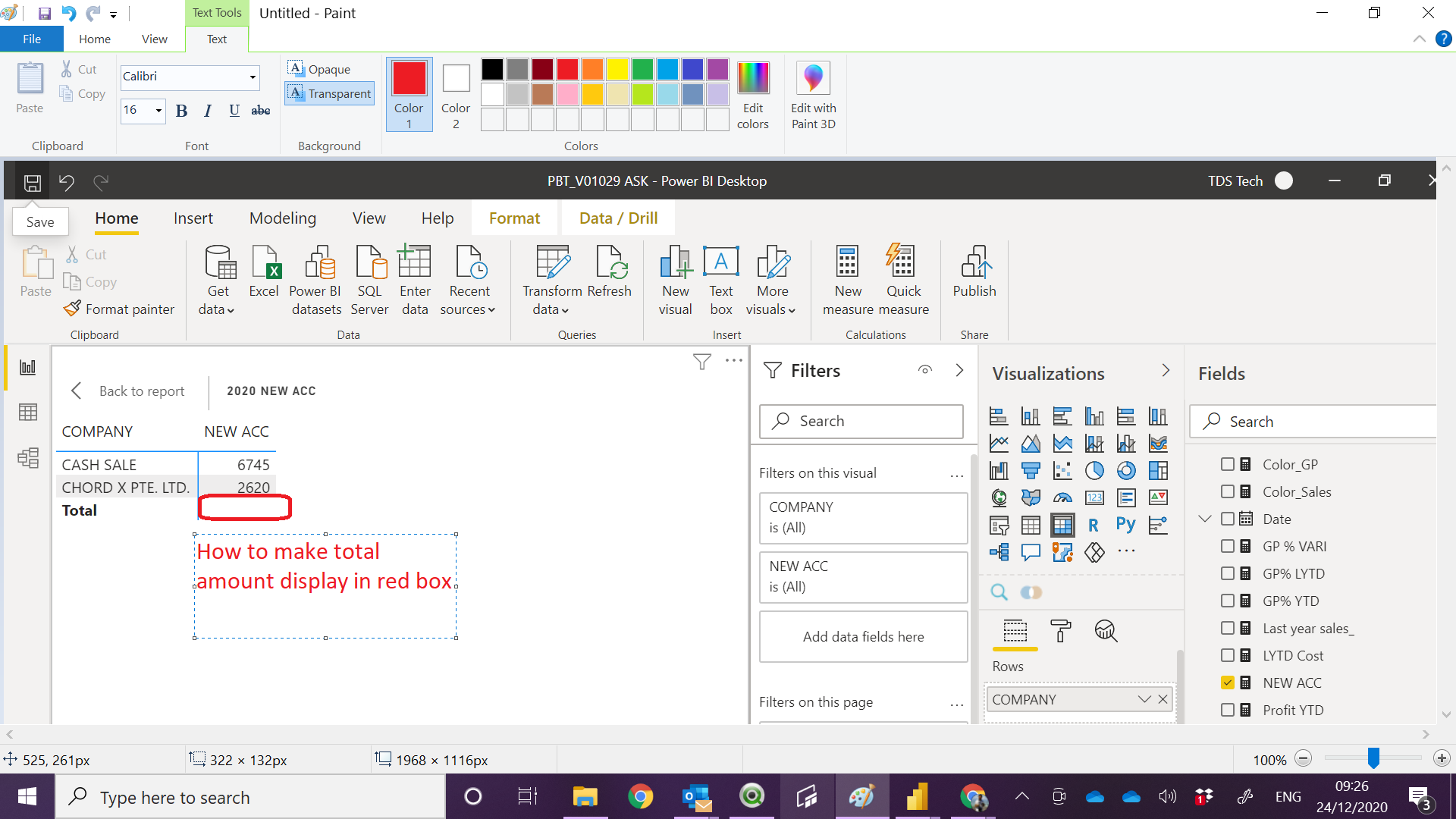 Solved: How to make total amount display ? - Microsoft Fabric Community