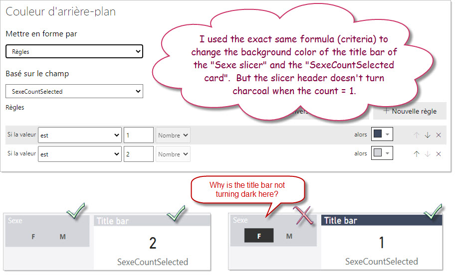 Solved: Slicer background color not changing according to ...