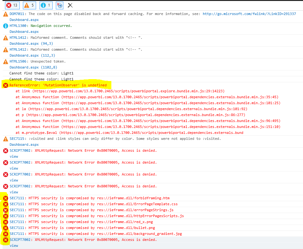 internet explorer iframe - Microsoft Fabric Community