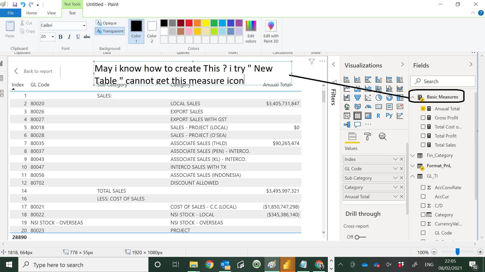 How to use PBI create P&L statement ? - Microsoft Fabric Community