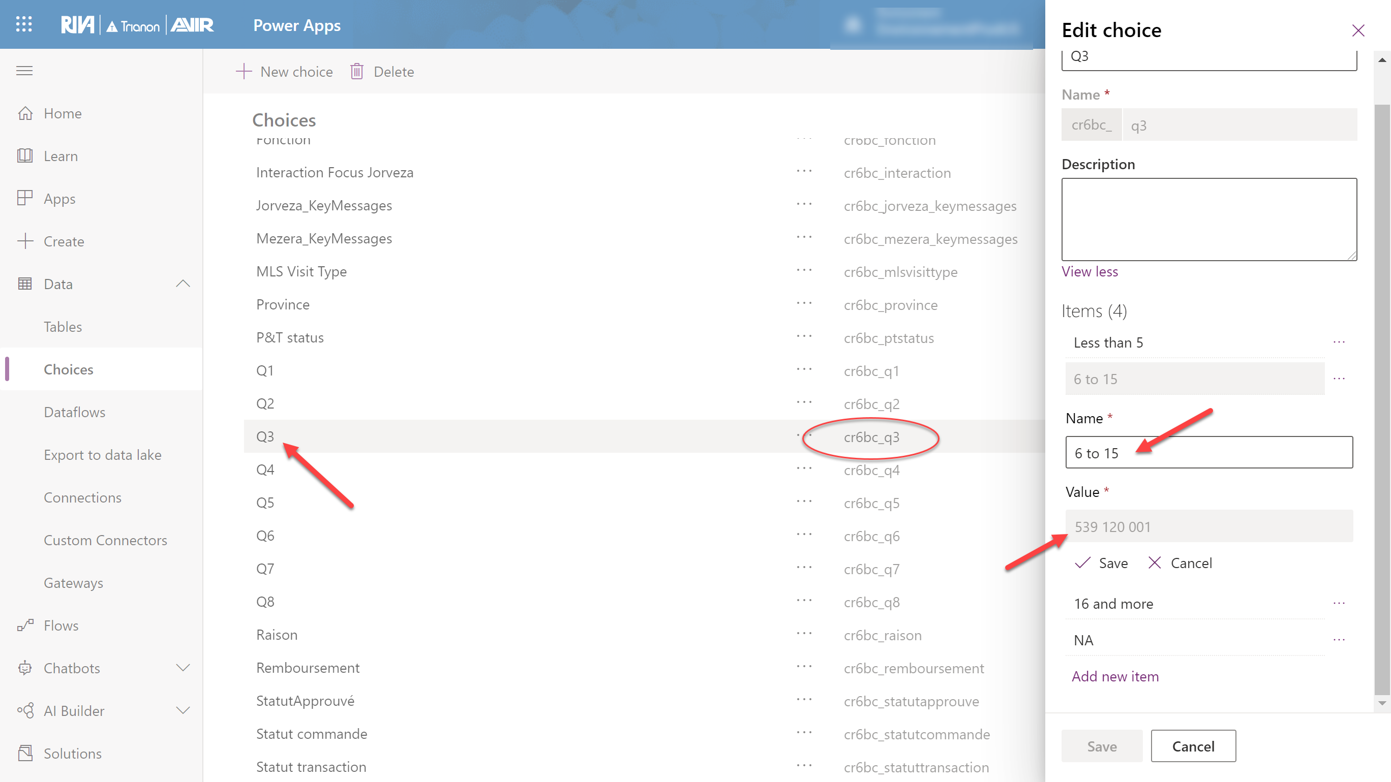 Solved: Can't see the display value of a choice column fro ...