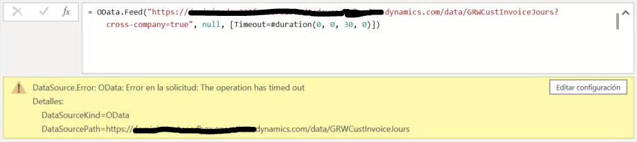 OData Feed error time out - Microsoft Fabric Community