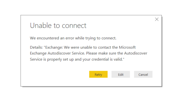 Solved: Exchange connector fail We were unable to contact ...