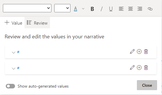 Share your thoughts on the new Smart Narrative vis... - Microsoft ...