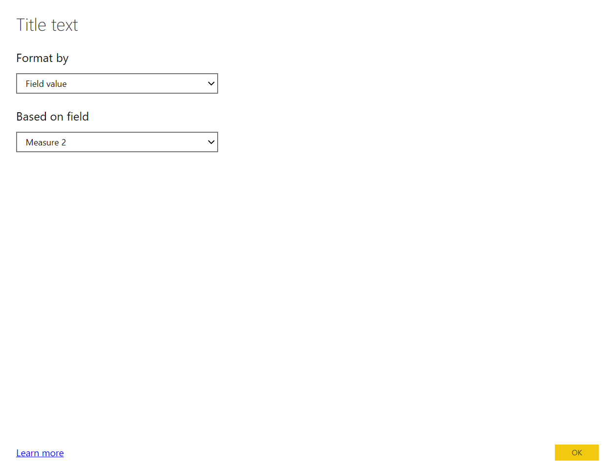 Dynamic Label in Title - Microsoft Fabric Community