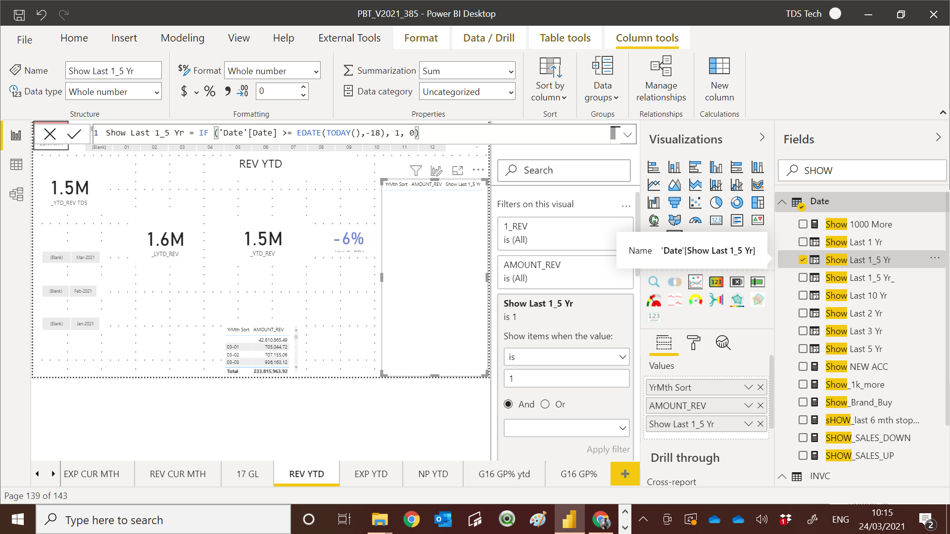 Solved How To Modify Expression For Show Last 15 Year Microsoft 5673