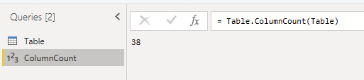 Solved: How to count number of columns in Power Query Edit ...