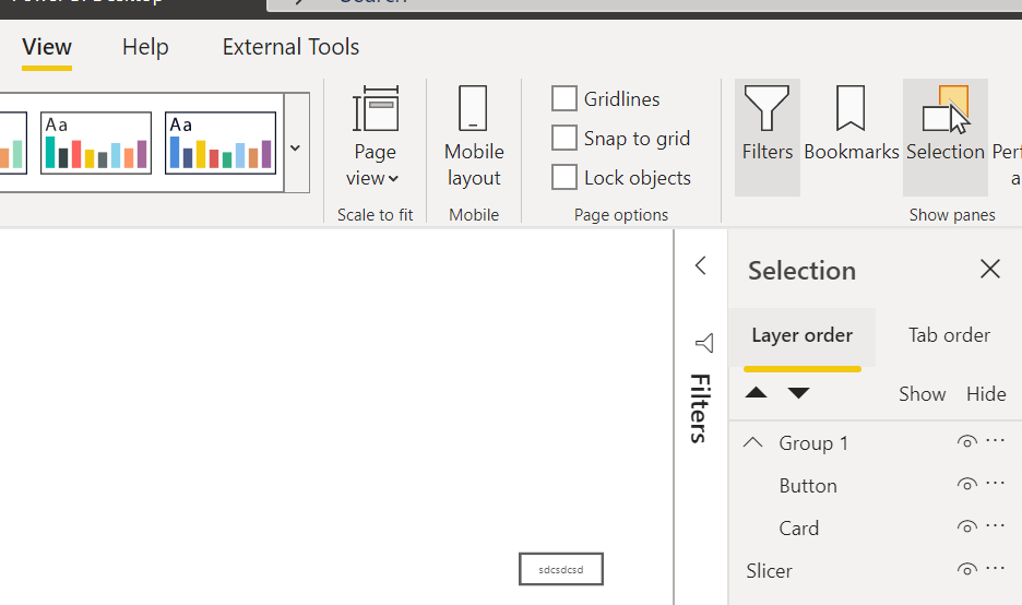 Solved: Make a button stay on top - Microsoft Fabric Community