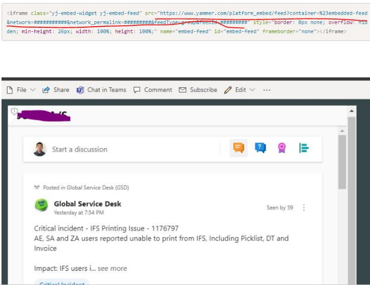How to add a yammer community to dashboard - Microsoft Fabric Community