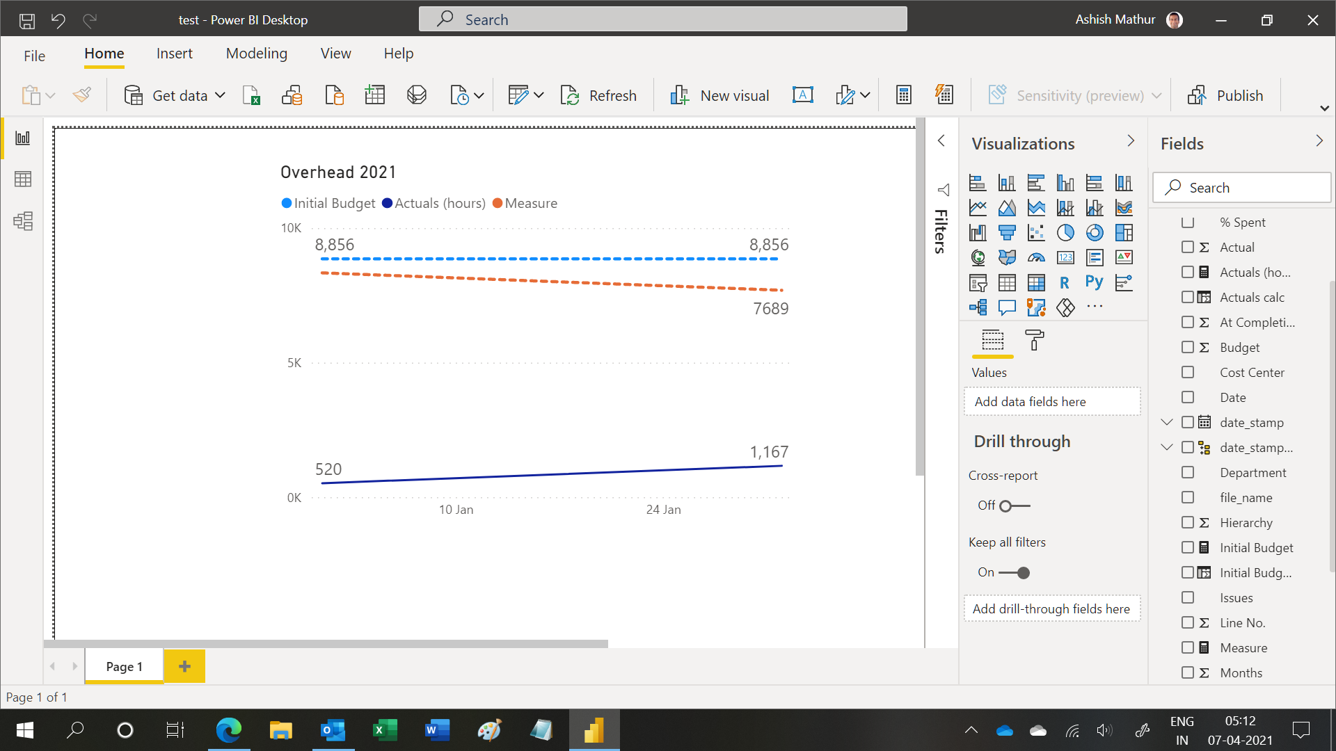 Solved: Line chart issue with running totals - Microsoft Fabric Community