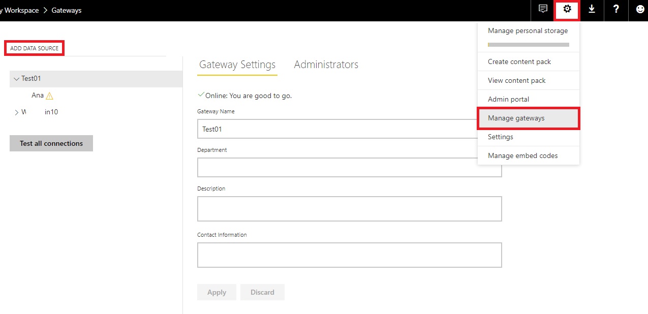 Change gateway from personal to enterpise - Microsoft Fabric Community