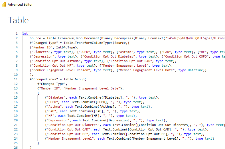 Solved: How to combine multiple rows into one row - Microsoft Fabric ...