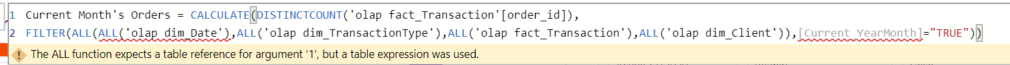Solved: Ignore Filters from multiple tables in DAX - Microsoft Fabric ...
