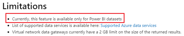 Solved: VNet data gateway and paginated reports - Microsoft Fabric ...