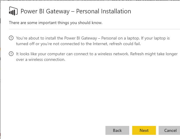 Personal Gateway offline - Microsoft Fabric Community