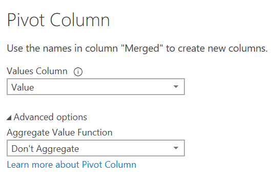 Solved: Make value in a column into columns - Microsoft Fabric Community