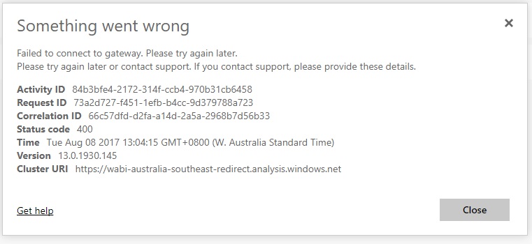 Cant refresh dataset from Google Sheets - failed t... - Microsoft Fabric Community