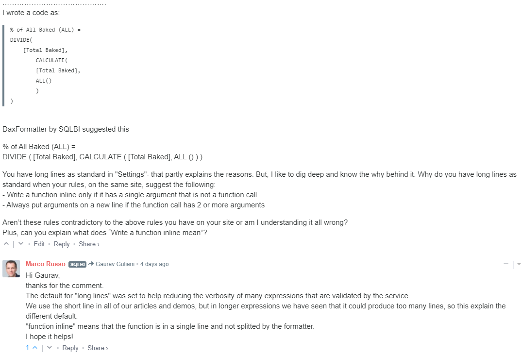 Solved: Minor Formatting Query- Why Always put a space be ...
