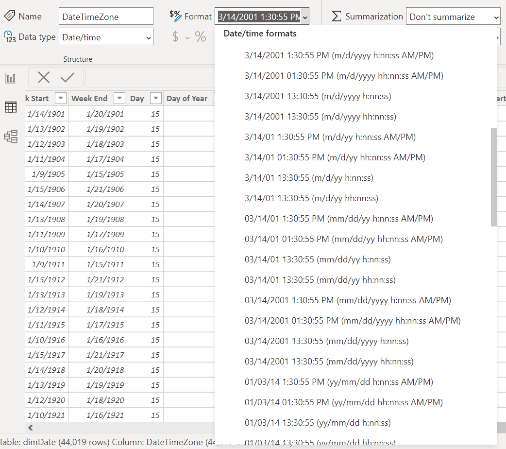 Solved: Showing latest Refresh Date as a DateTimeZone (Dat ...
