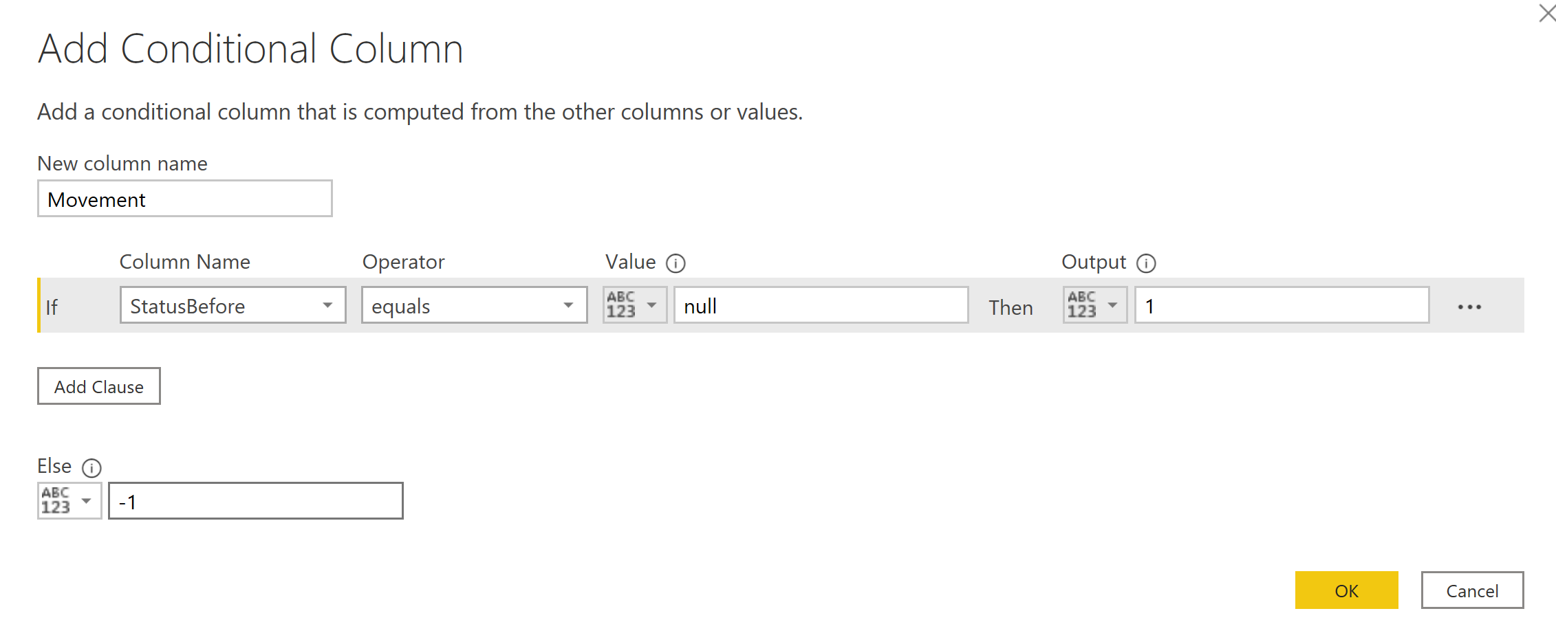 Movement column between 2 rows - Microsoft Fabric Community