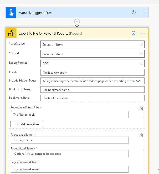 Create a button in Power Bi to export to PDF based... - Microsoft ...