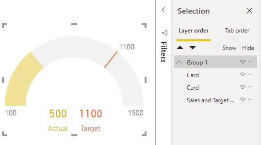 Solved: Actual vs Target Gauge format - Microsoft Fabric Community