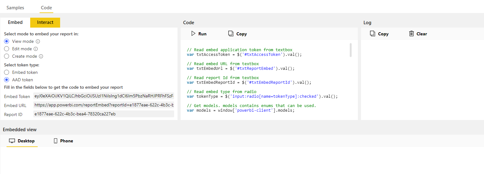 Solved: PowerBI Embedded playground Mobile view - Microsoft Fabric ...