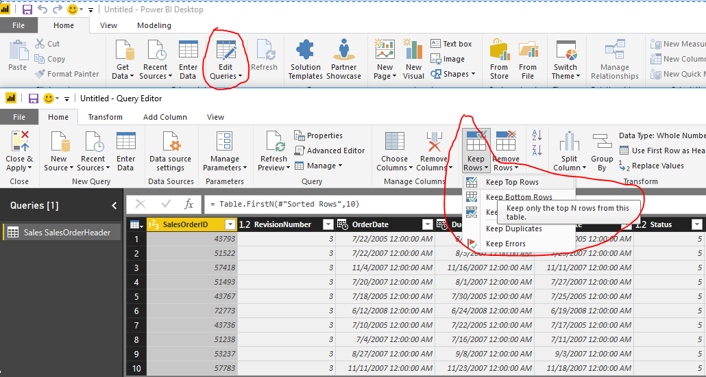 Solved: Top N query with direct query - Microsoft Fabric Community
