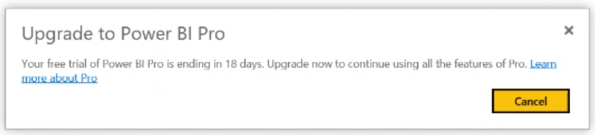 Power BI Pro still on trial even though have full ... - Microsoft ...