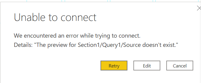 Python Script Error : The preview for Section1/Que... - Microsoft ...