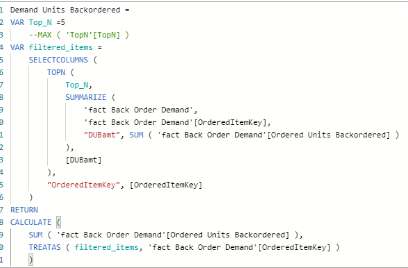 Solved: TREATAS working as a calculate filter in DAX Studi... - Microsoft Fabric Community