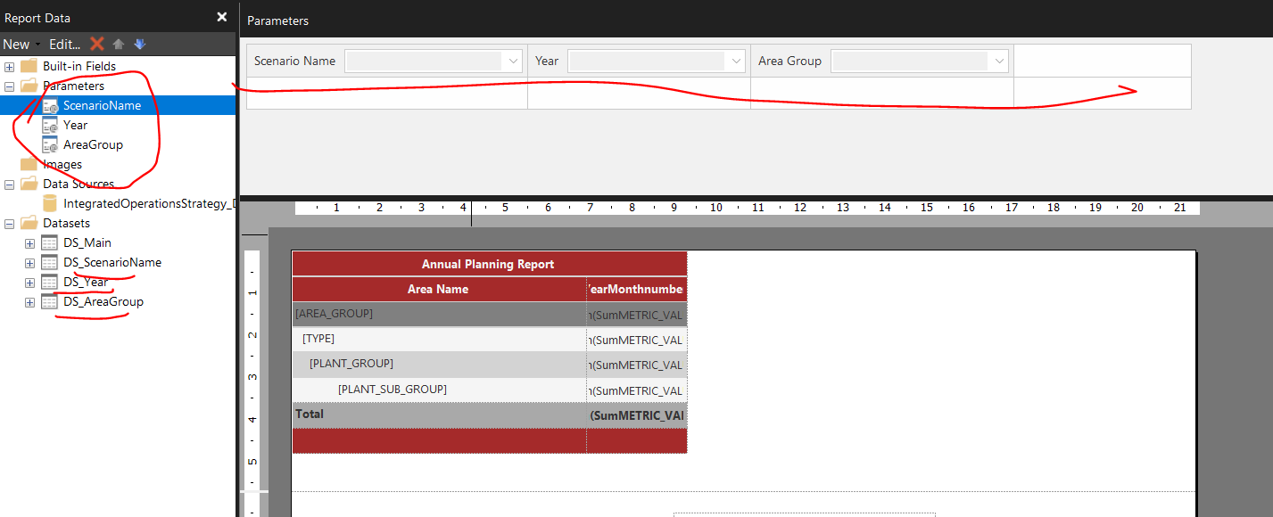 Dax Query Parameter in Query designer Paginated Re... - Microsoft ...