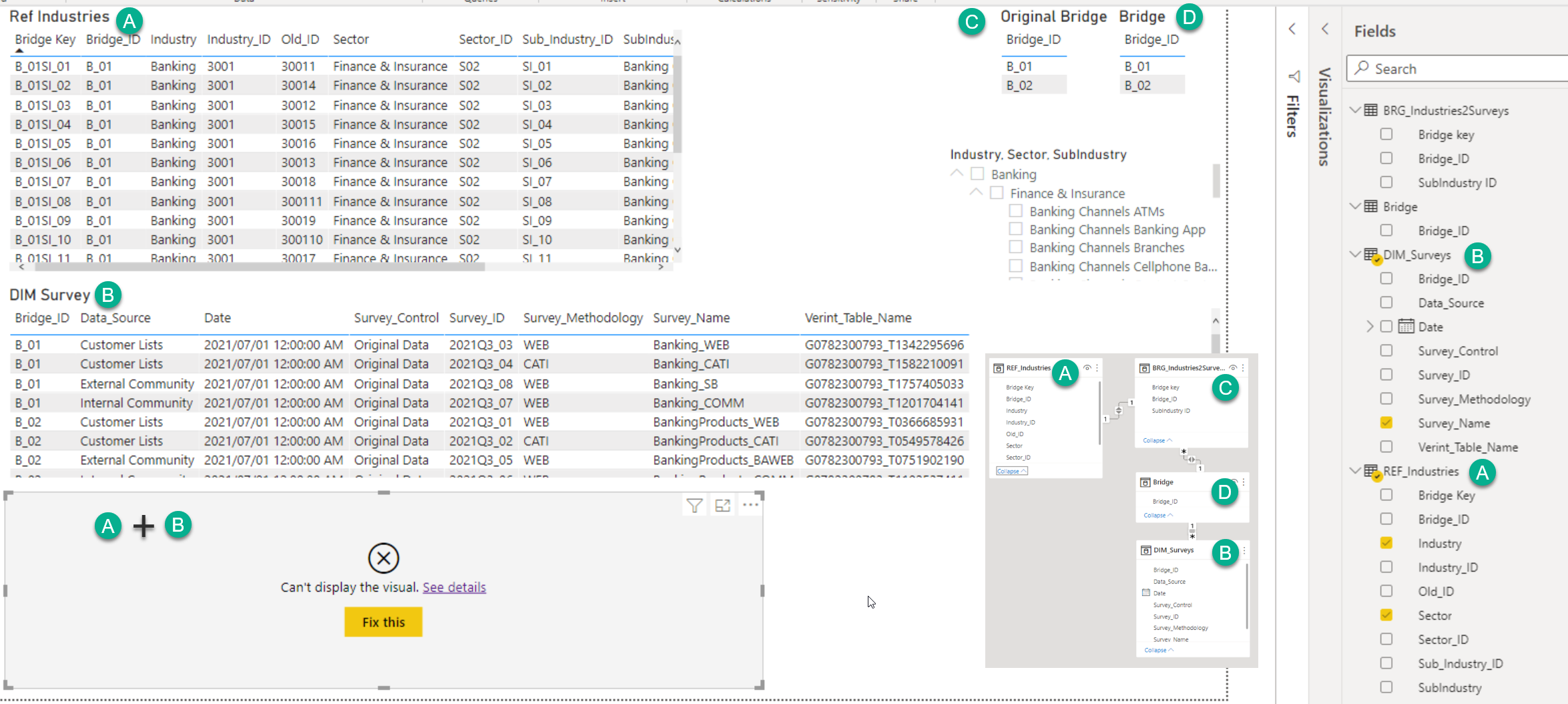 Solved: Relationship issue using a bridge - Microsoft Fabric Community