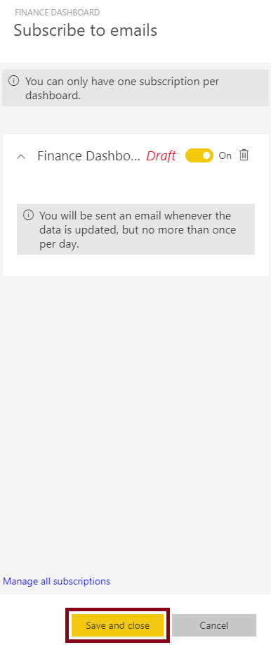Not able to get Email Subscriptions to work - Microsoft Fabric Community