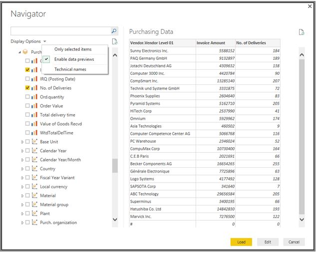 Power BI - SAP BW object's technical name - Microsoft Fabric Community