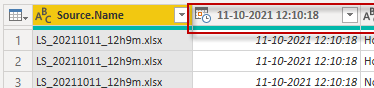 Solved: How to get create file date in query - Microsoft Fabric Community