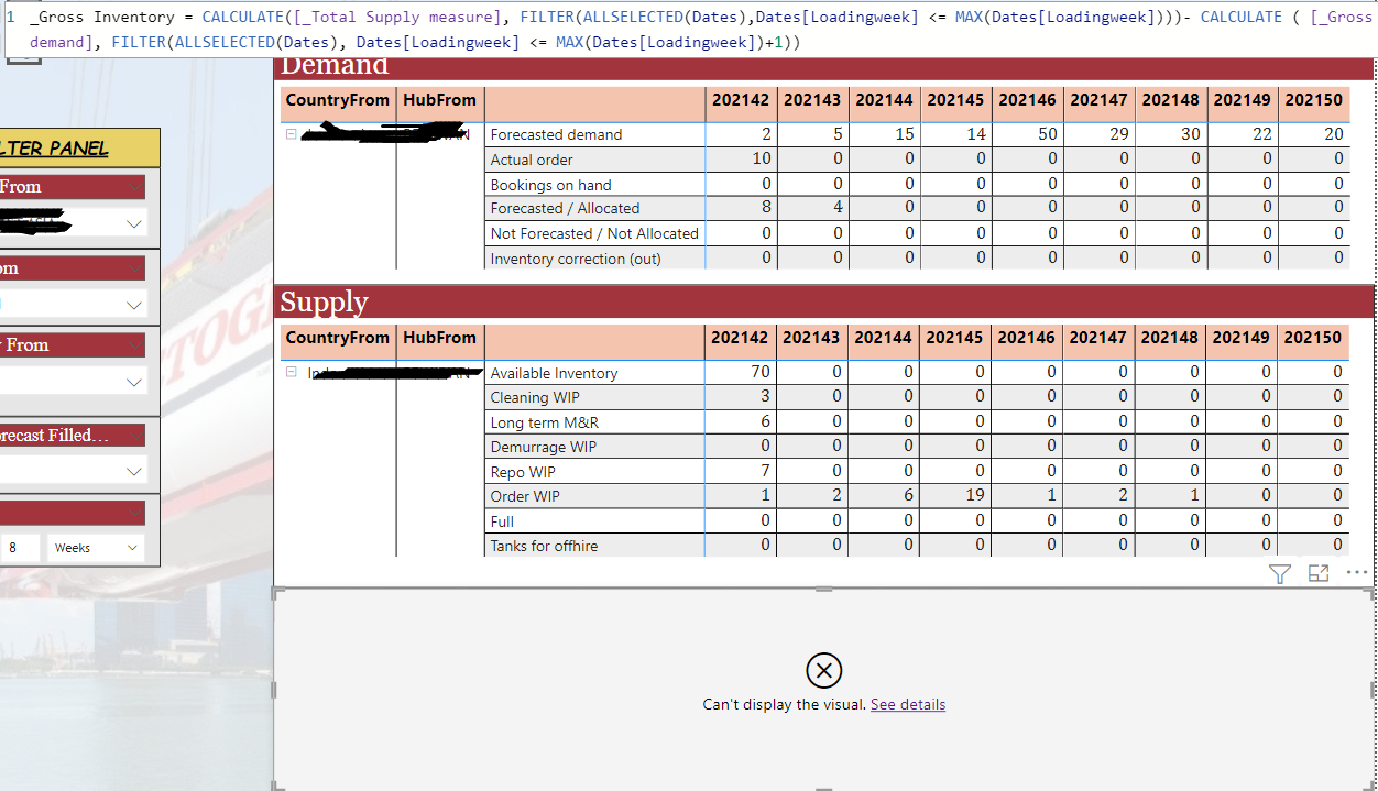 Take last week result into next week calculation - Microsoft Fabric ...