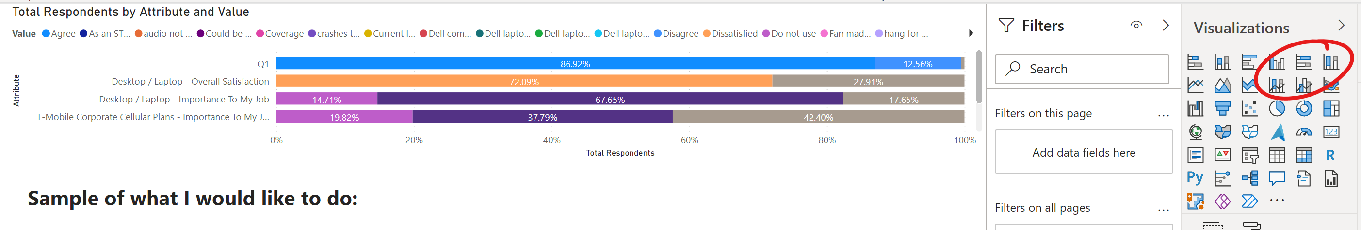 Survey Data with Matrix and Different Scales - Microsoft Fabric Community