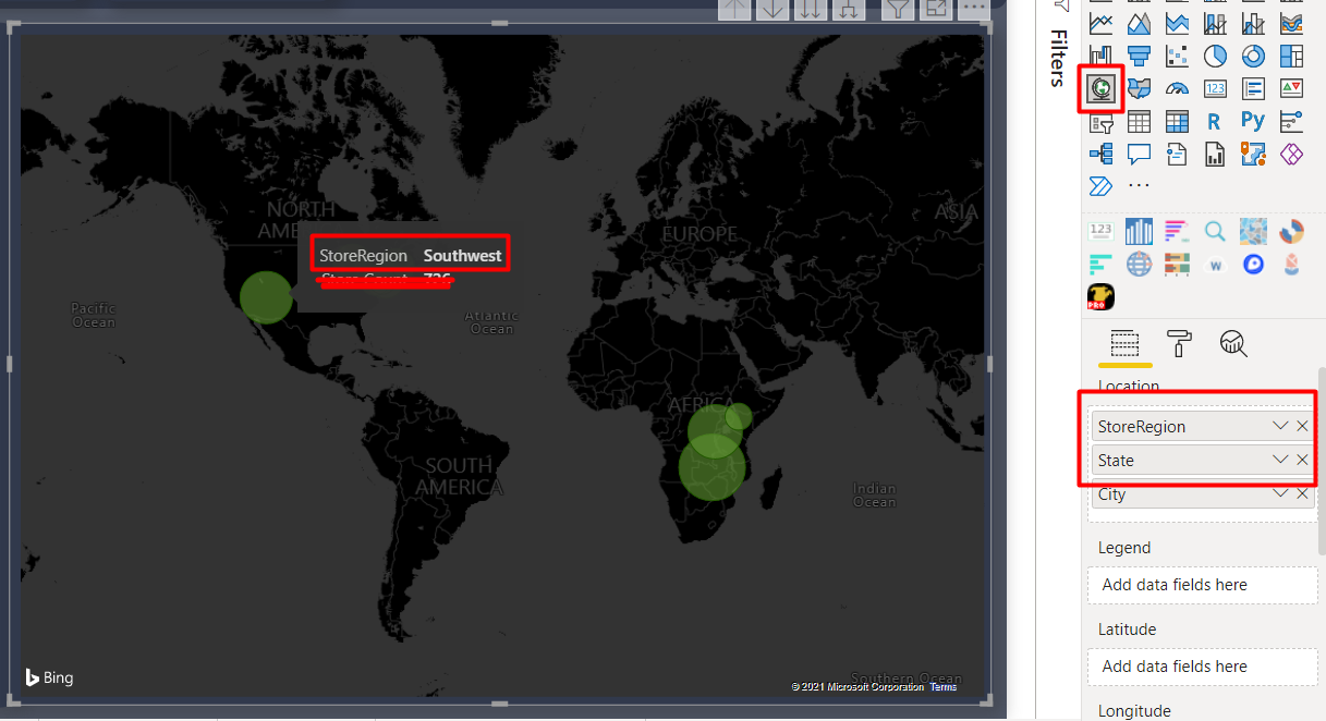 Map visualisation of regions ? - Microsoft Fabric Community