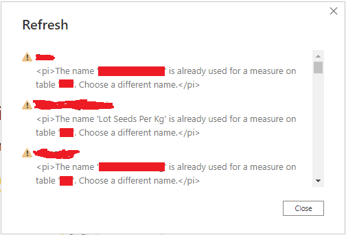 Solved: Measure Name already exists while no double names - Microsoft ...