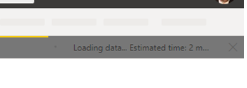 Solved: "Loading data..." message when opening a report ba ...