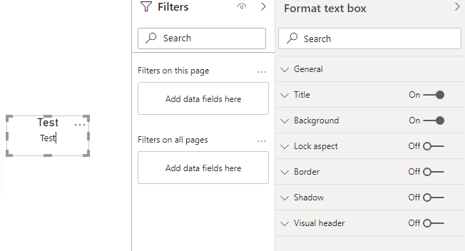 Solved: Gray colour on text box - Microsoft Fabric Community