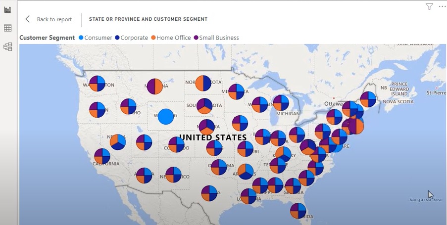 Bubble map with size of the bubble with respect to... - Microsoft ...